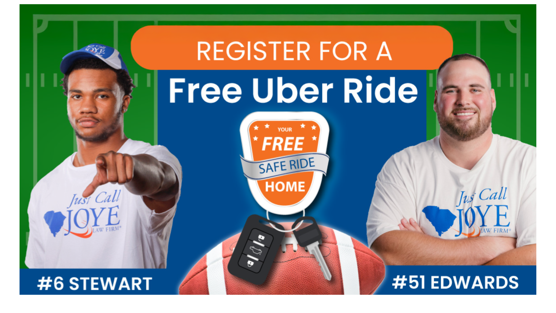 Joye Law Firm Injury Lawyers Partners with College Football Stars to ...